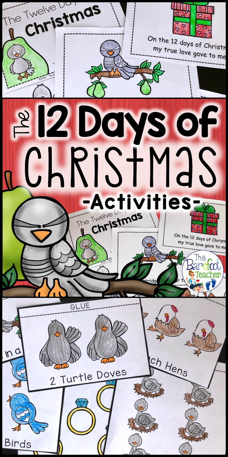 The 12 Days of Christmas Flip Book & Emergent Reader Activities | The ...