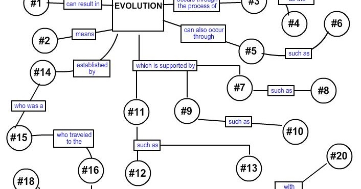 Theory Of Evolution Concept Map - Map