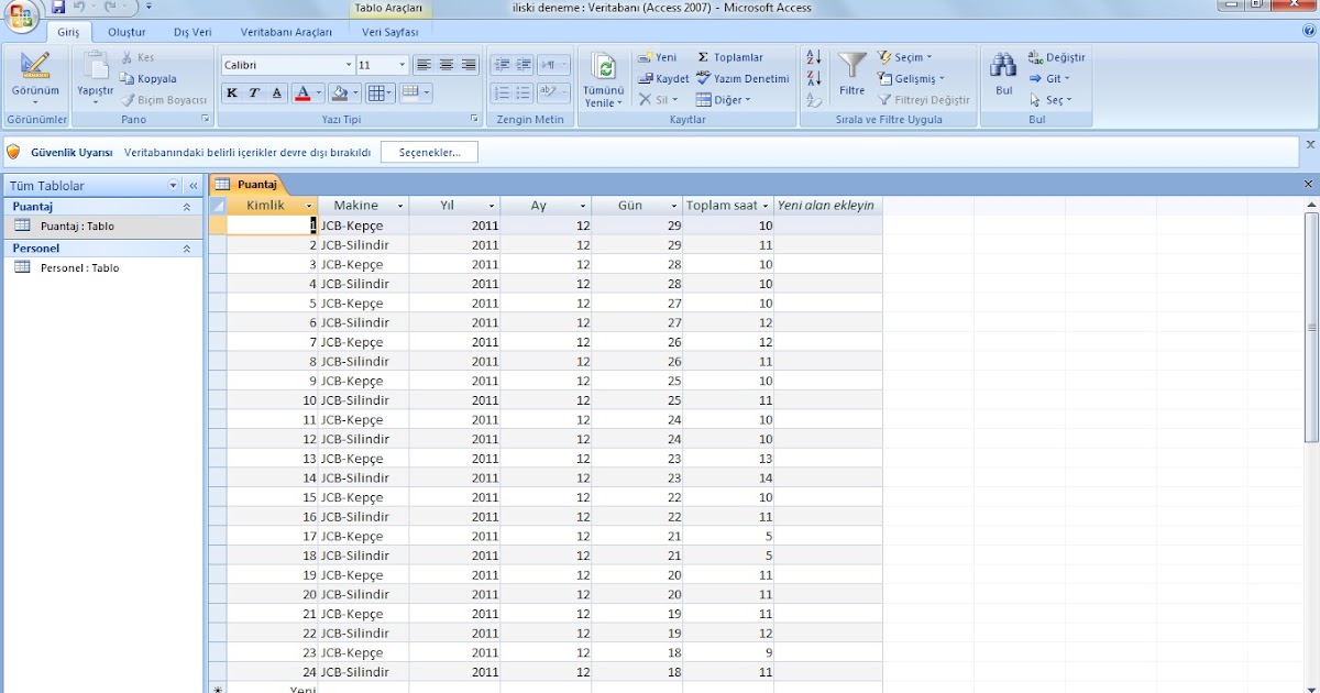 Teknik Ofis: Excel Özet Tablo-Dış Veri Kaynağı Kullanma Teknik Ofis: Excel Özet Tablo-Dış Veri Kaynağı Kullanma