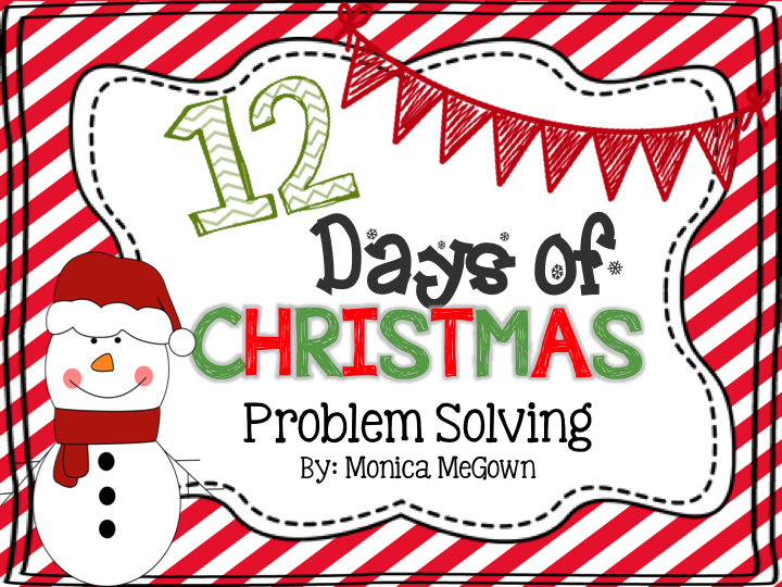Mrs MeGown s Second Grade Safari 12 Days Of Christmas Problem Solving mrs-megown-s-second-grade-safari-12-days-of-christmas-problem-solving