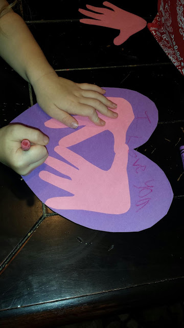 DIY: I Love You Handprint Craft For Kids (Great Keepsake Gift ...