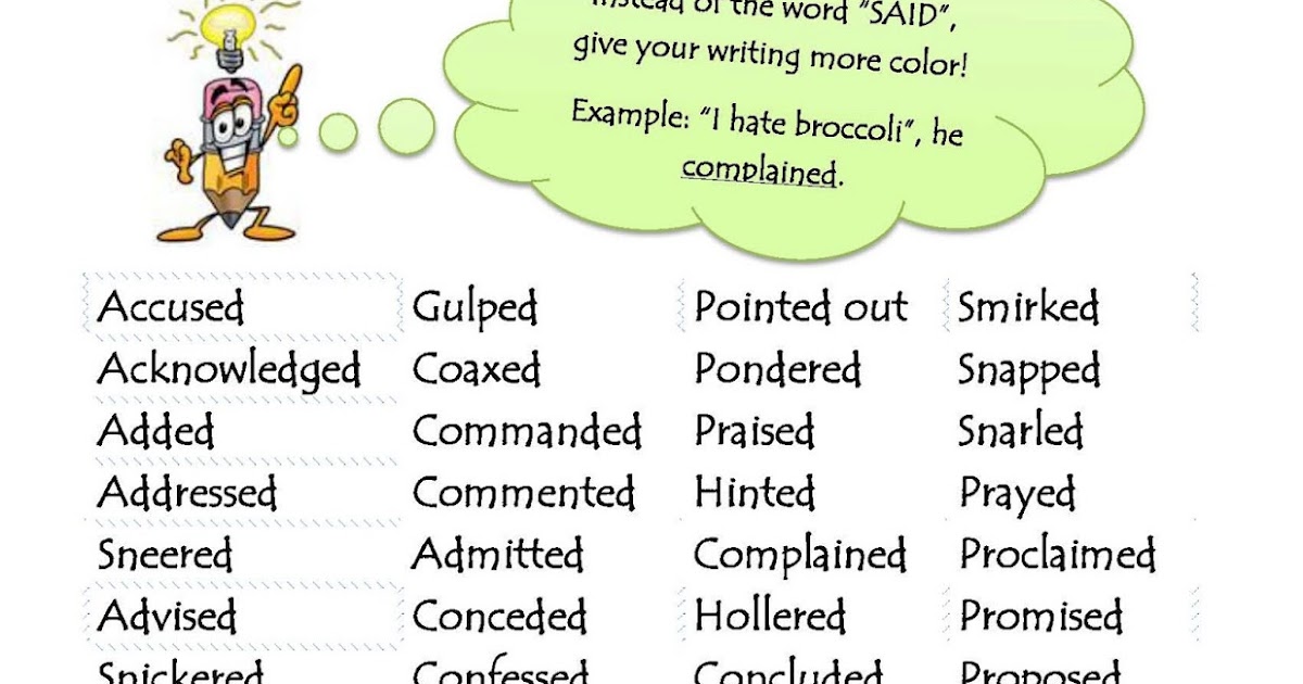 That s What The Teacher Said Words Instead Of Said that-s-what-the-teacher-said-words-instead-of-said