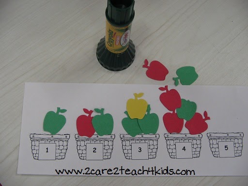reflections of an early childhood teacher: Apple Basket Counting ...