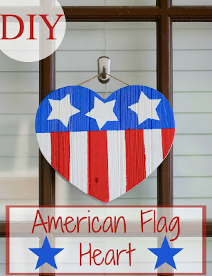 DIY American Flag Heart