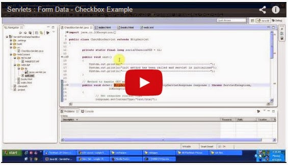 JAVA EE: Servlets : Form Data - Checkbox Example