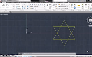 วิธีการเขียนรูปดาวโดยใช้คำสั่ง Object Snap & Line function ในโปรแกรม AutoCad2014 - Graphic Cad ...