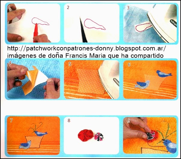 Apliques de bolsitos de patchwork - Imagui