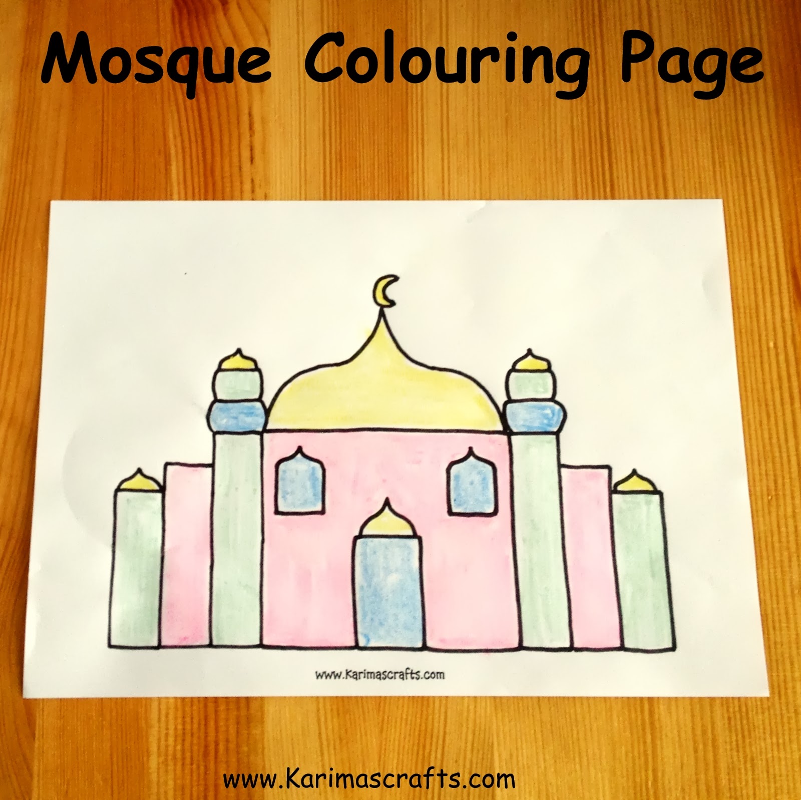Karima's Crafts: Islamic Placemat and Worksheets - 30 Days of Ramadan ...