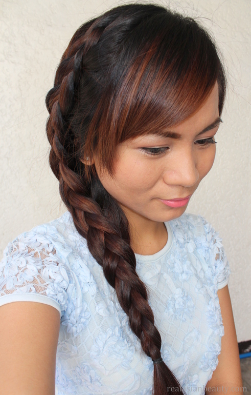 Real Asian Beauty: Side Dutch Braid Hairstyle Real Asian Beauty: Side Dutch Braid Hairstyle