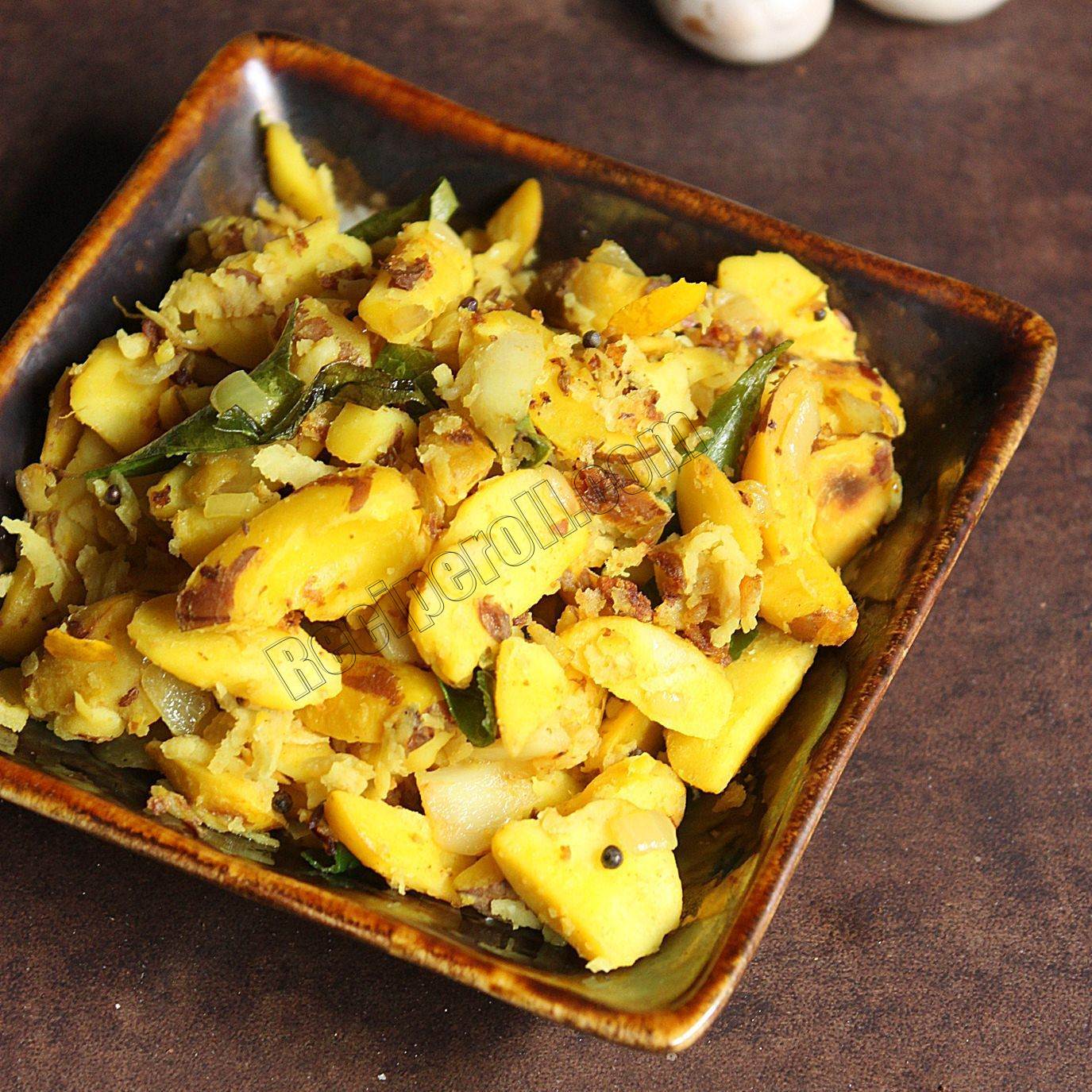 Chakkakkuru Thoran | Stirfried Jackfruit Seeds