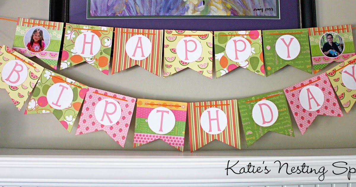 Katie's Nesting Spot: A Citrus Birthday Party: Decorations