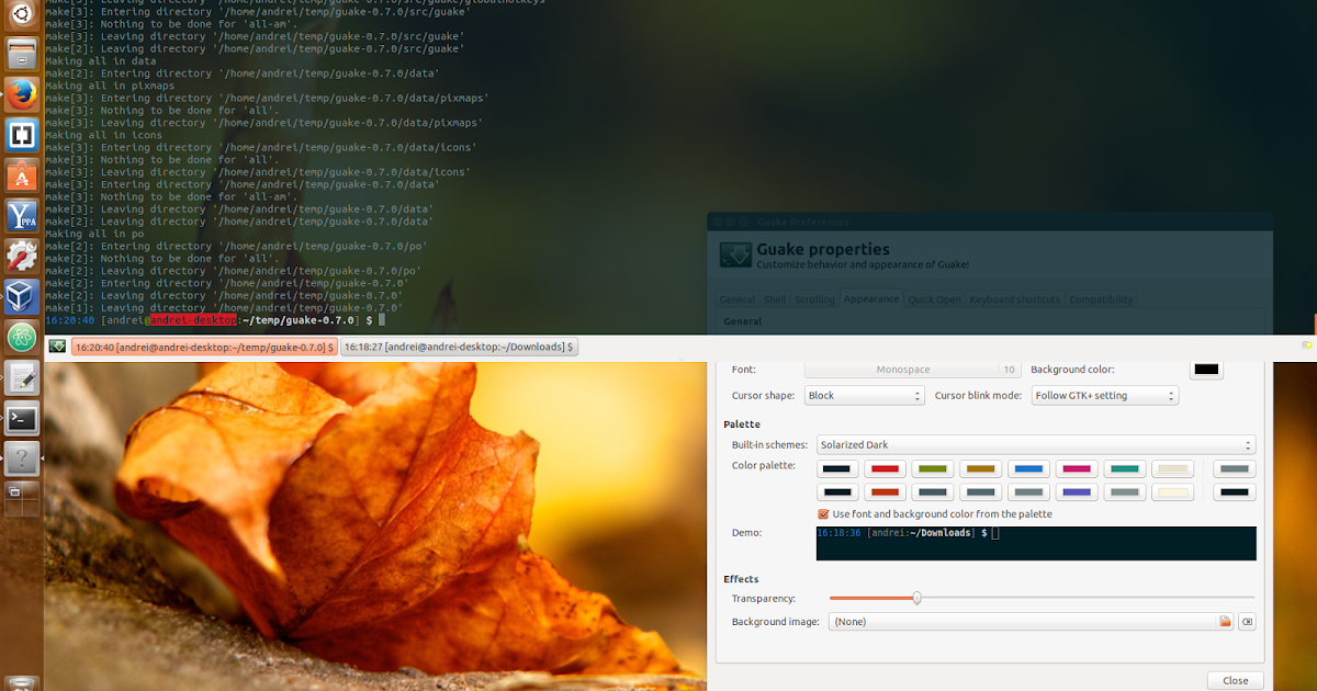 Drop-Down Terminal `Guake` 0.7.0 Released, Available In PPA ~ Web Upd8: Ubuntu / Linux blog