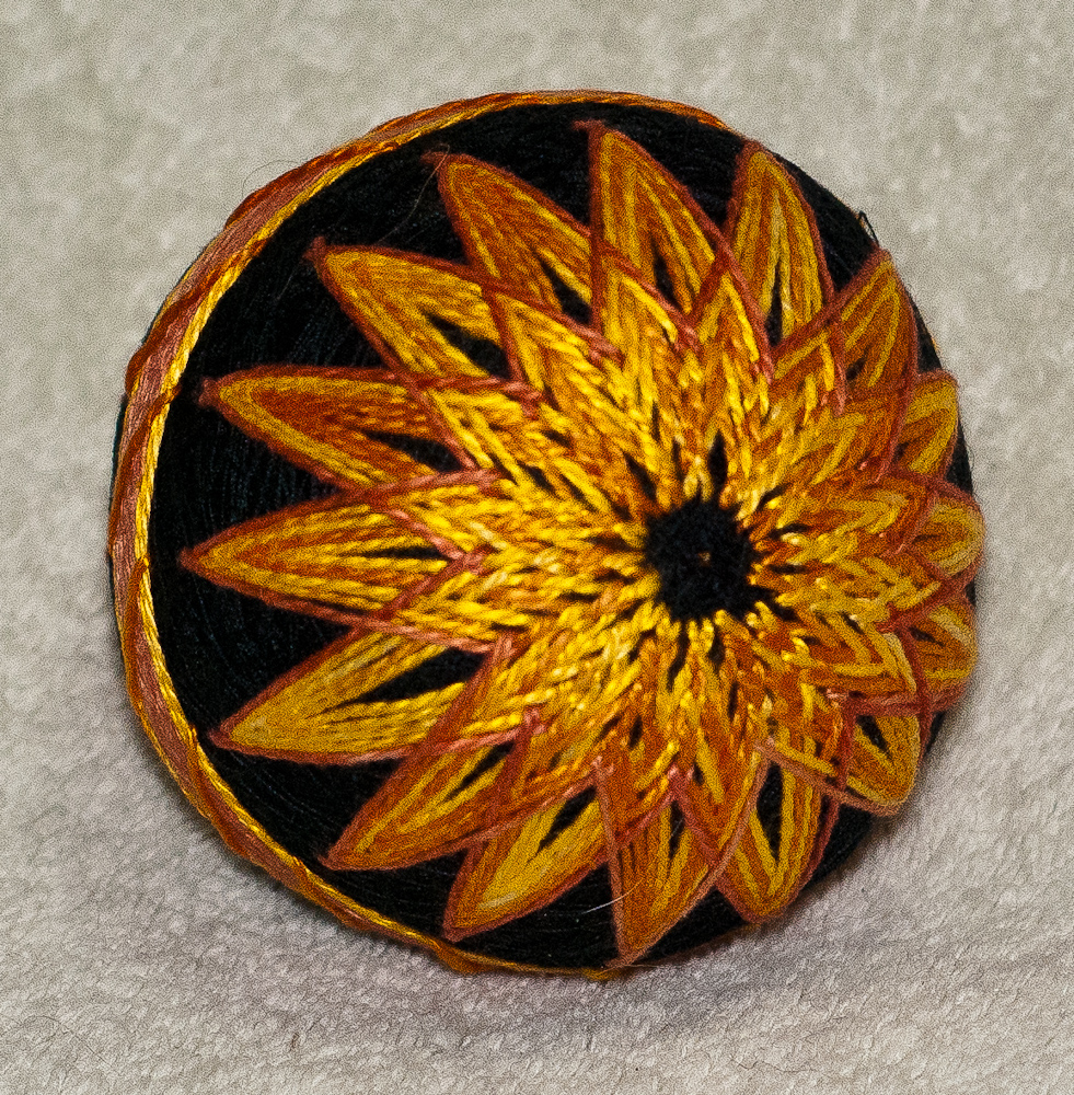 Committed Stitcher: Sunburst Temari