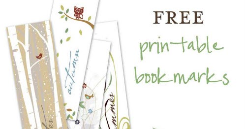 My Owl Barn: Freebie: Seasonal Bookmarks