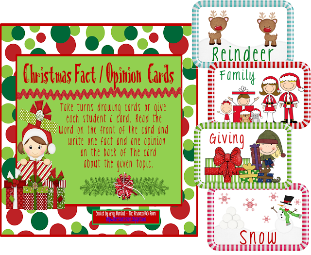 Fact and Opinon Activites for Christmas! *FREEBIES* - The Resourceful Room!