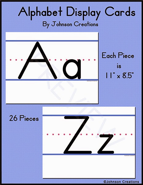Johnson Creations: Alphabet Display Cards