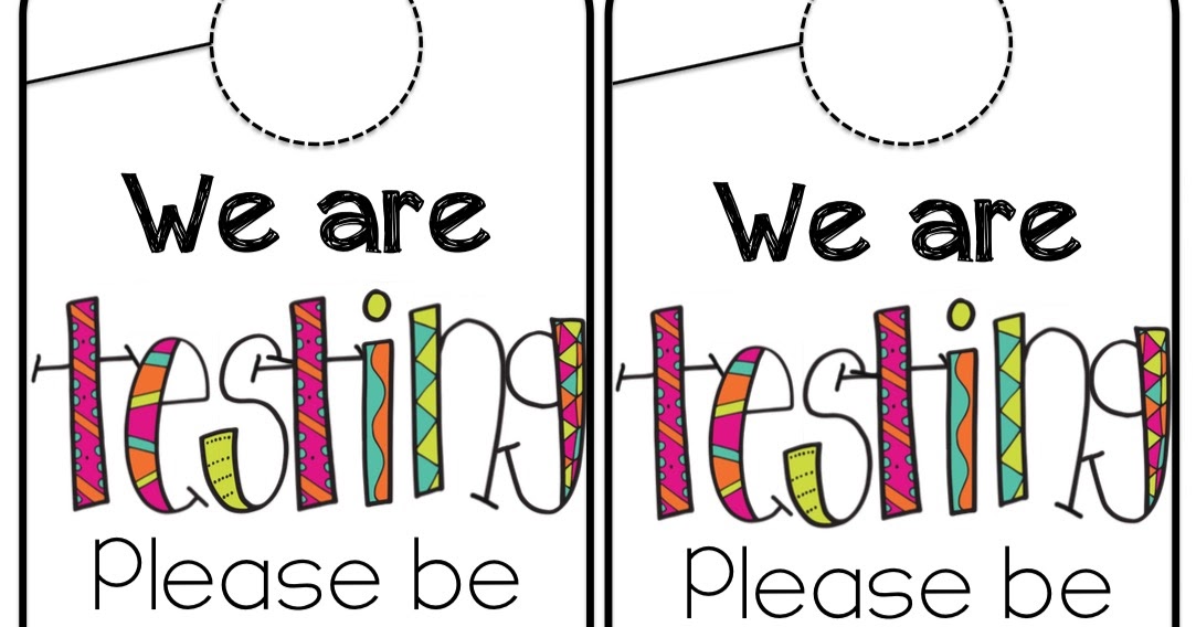 We are Testing Door Sign-FREE - Principal Principles