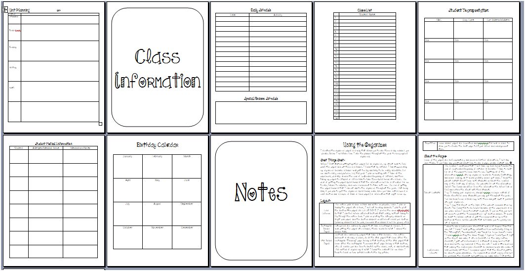 Hello Again & My Teacher Binder Organizer - Adrienne Teaches