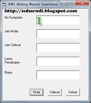 Contoh program billing warnet dengan visual basic - resrandom