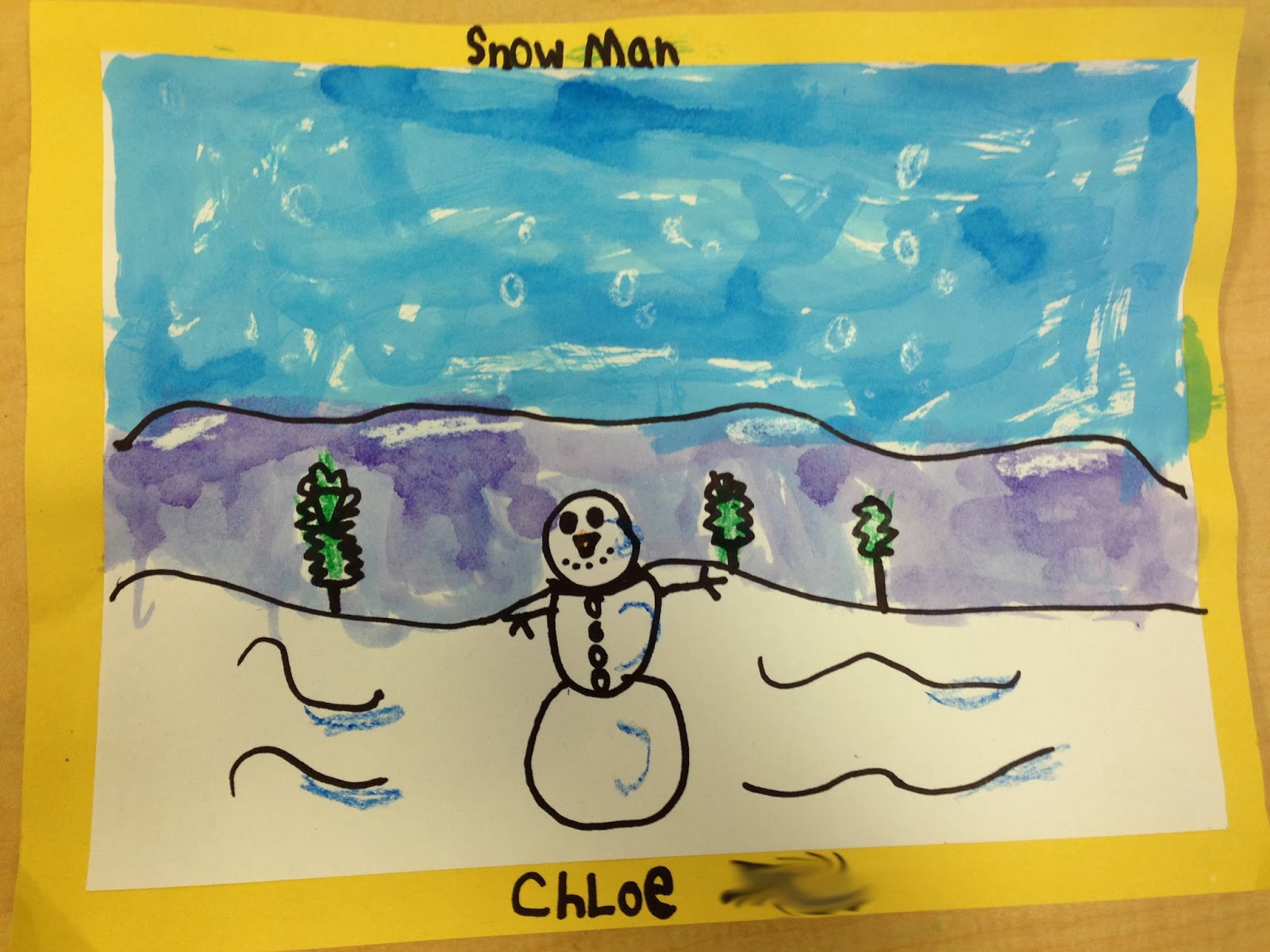 Mr.Kreutinger's Art Room!!!: 1st grade Winter Wax Resist!!!