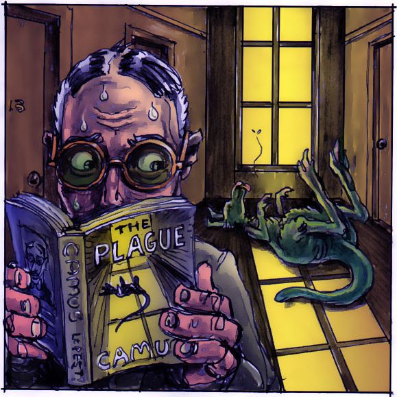 The Plague by Albert Camus: interesting illustration