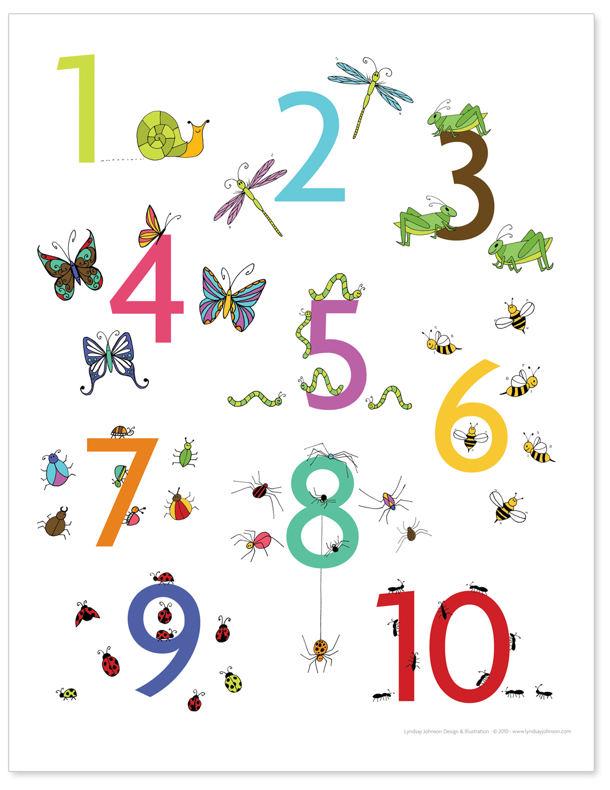 Lyndsay Johnson: Insect Numbers poster giveaway