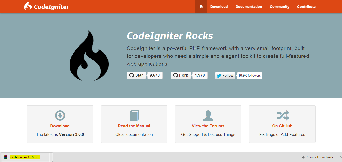 Cara Menginstall CodeIgniter | Syamadav|