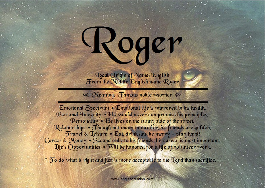 Roger Unique Names roger-unique-names