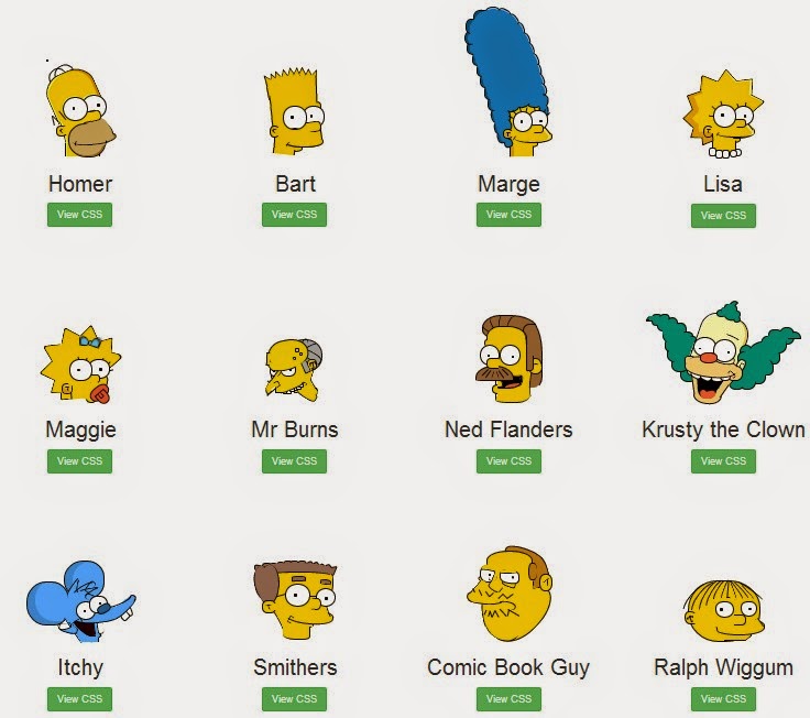 Los Simpsons en CSS ~ imgPE