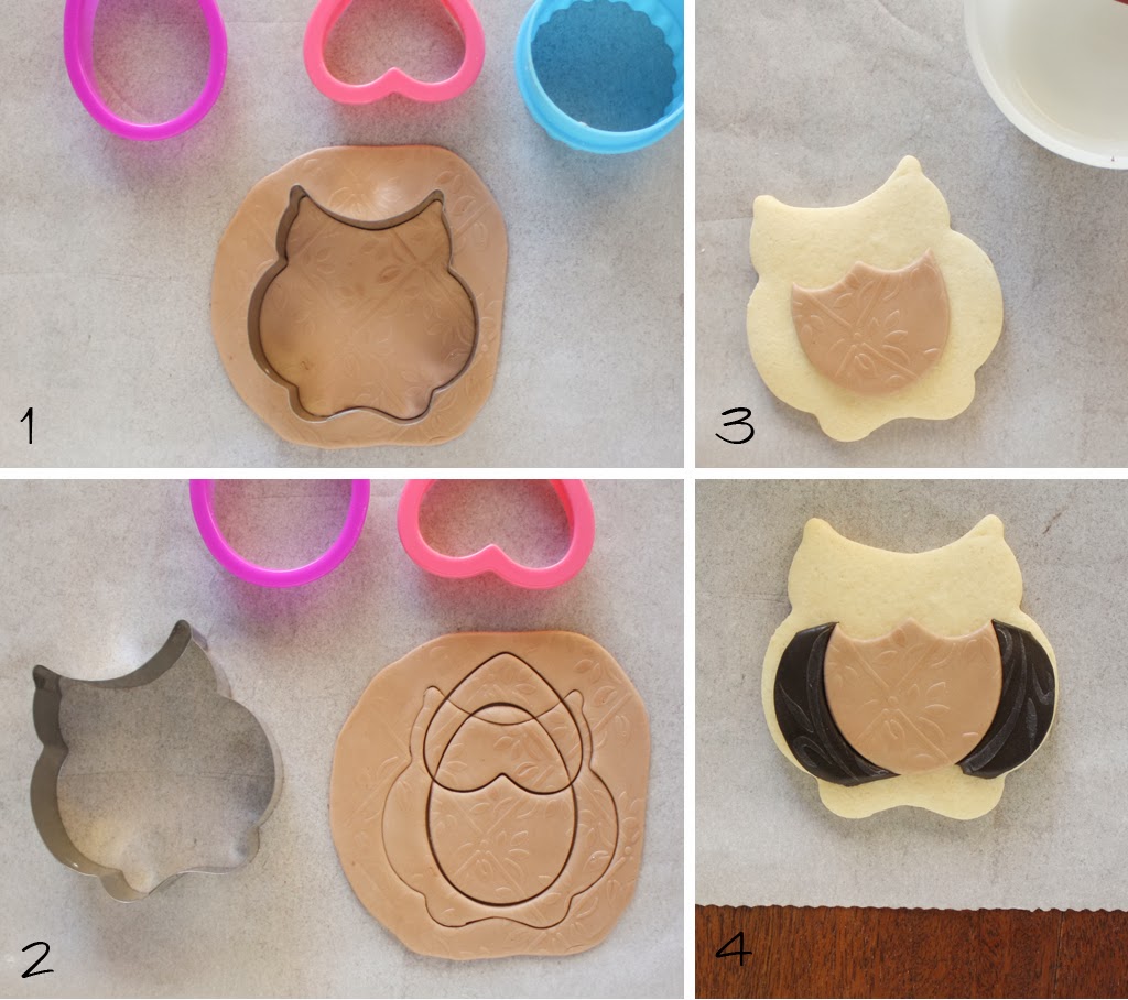 Textured Owls Cookie Tutorial