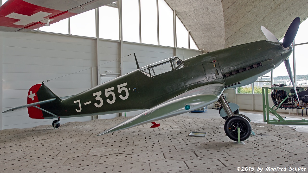 Aircraft & Helicopter Pictures by Manfred Schütz: J-355 Messerschmitt Bf 109E-3a Swiss Air Force ...