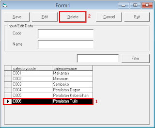 VB6 Ms Access: Pengolahan Data, Delete/Hapus Data