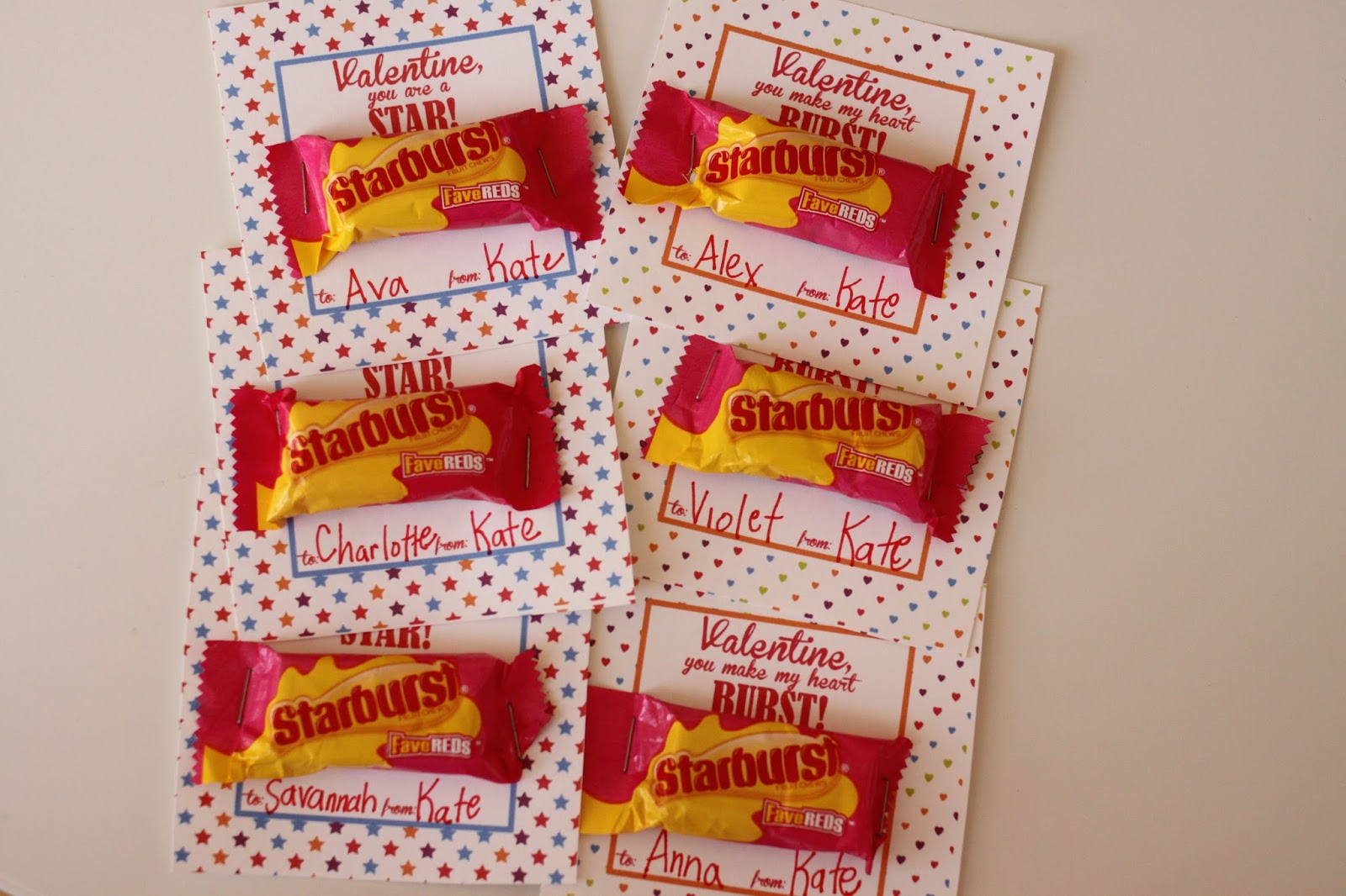 Starburst Valentine Ideas {Free Printable} | The Larson Lingo | Bloglovin’