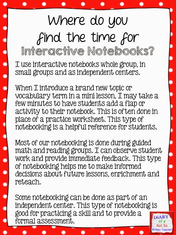 Tips and Tools for Interactive Notebooks with a FREEBIE! - Not So Wimpy ...