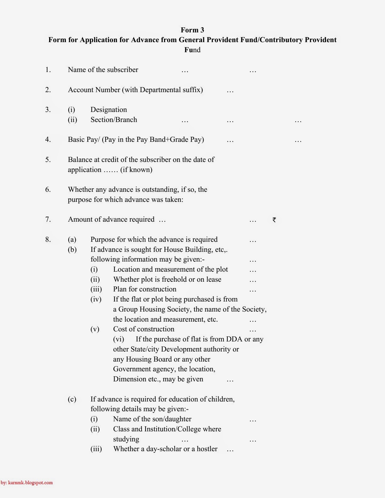 Revision Of Forms Under The General Provident Fund Central Services revision-of-forms-under-the-general-provident-fund-central-services