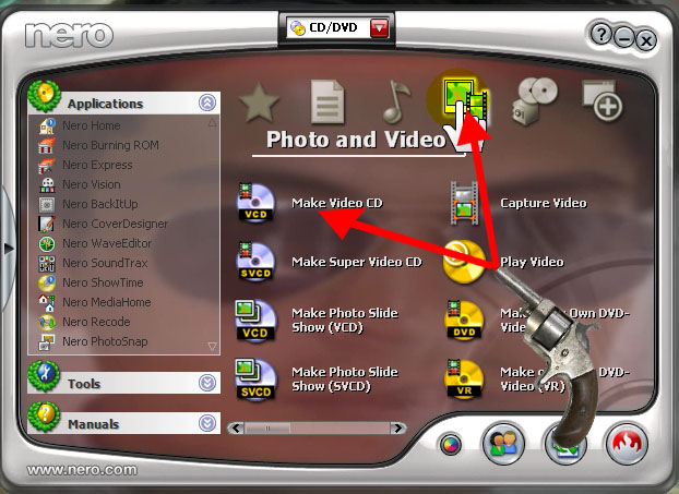 AYU CJR: cara langkah-langkah membuat Vidio CD pake Nero StartSmart