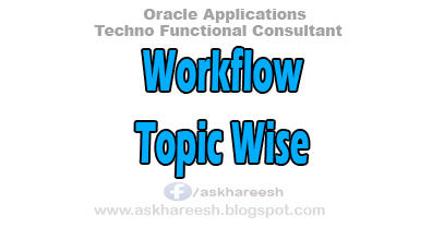 Workflow Topic wise | AskHareesh Blog | Oracle Apps | Fitness by Hareesh Pothuguntla