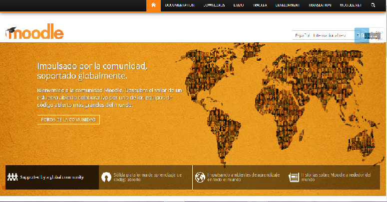 MOODLE: DESCARGA DE SOFTWARE DE LAS PAGINAS OFICIALES