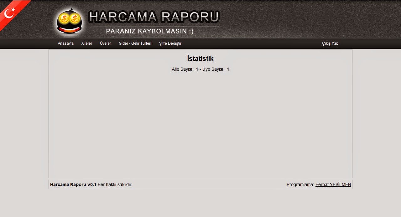 PHP Harcama Raporu Scripti - Script Hocasi
