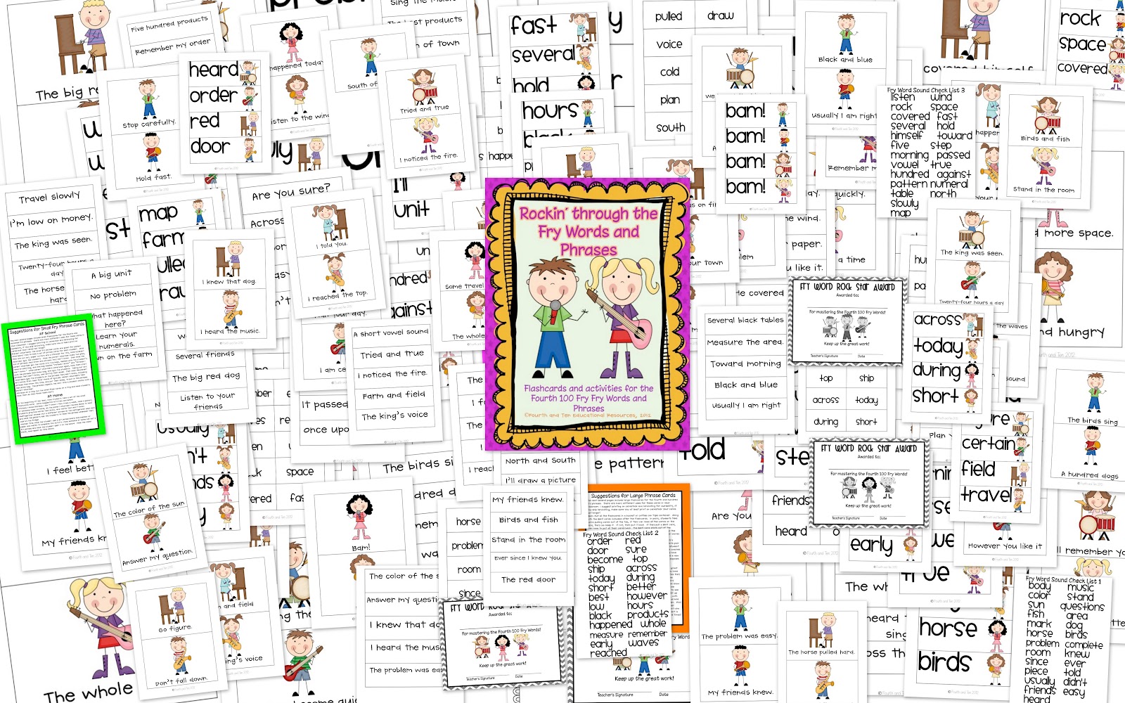 Fourth and Ten: Rockin' Through the Fry Words and Phrases