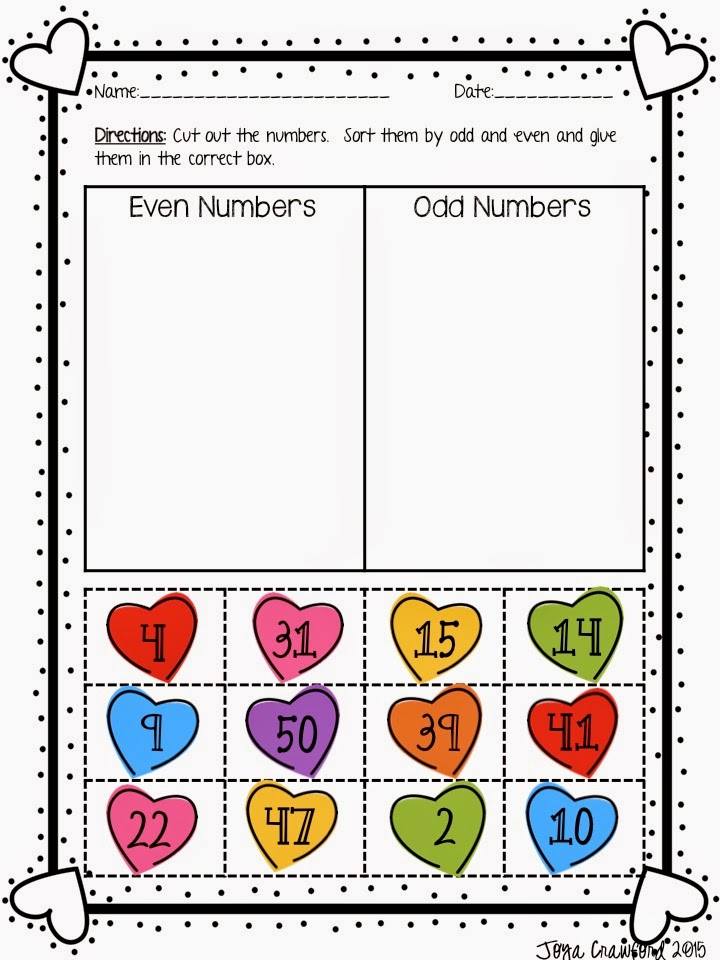 The Best of Teacher Entrepreneurs: Math - Valentine's Even vs. Odd ...