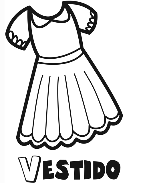 COLOREA TUS DIBUJOS: Ropa para colorear