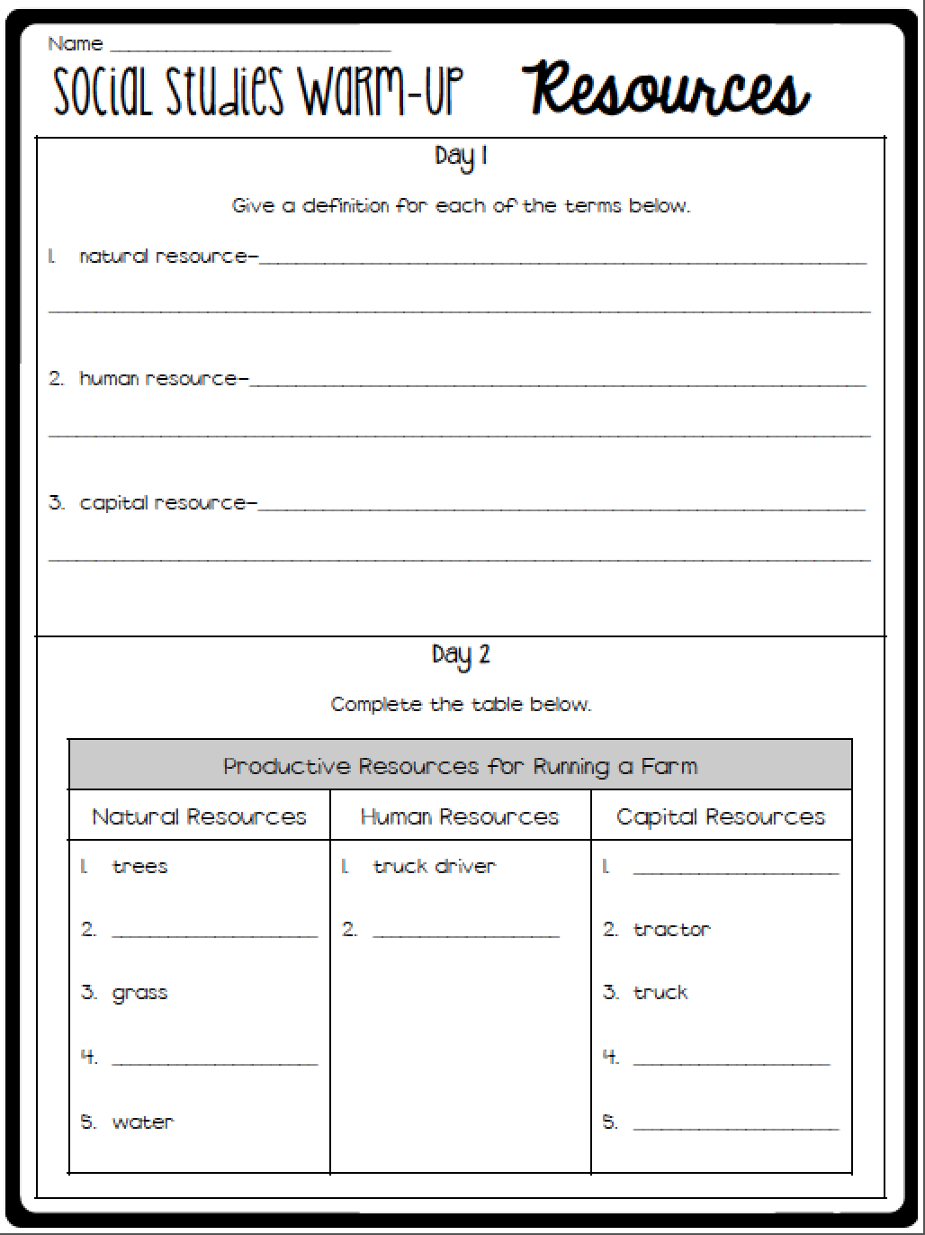 Social Studies & Science Morning Work, a Freebie, and a Sale | Ashleigh ...