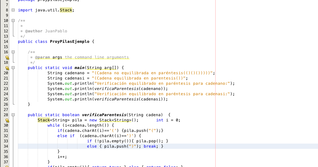 sobras Debería Arrestar ejemplos de pilas en java estrecho Arquitectura Armada
