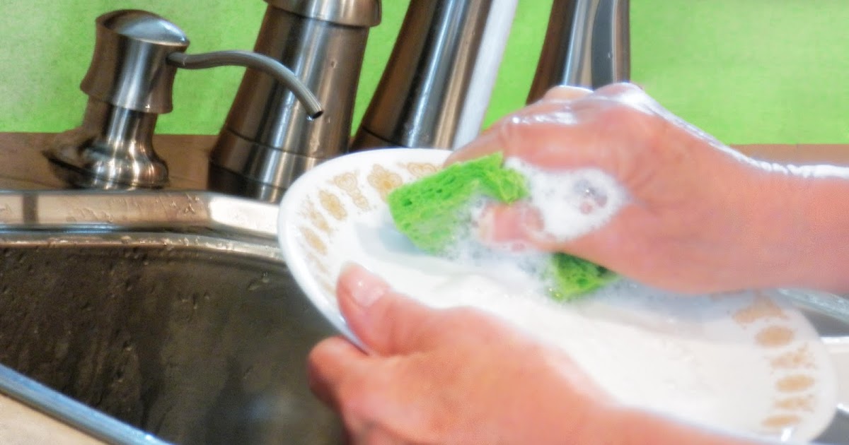Around Mom's Kitchen Table: Hand Washing Dishes