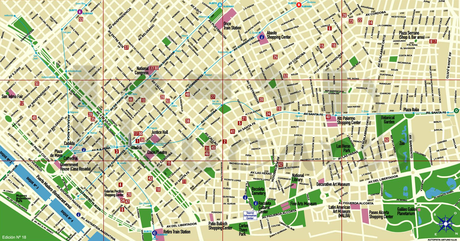 Descubri Buenos Aires -Descobrir Buenos Aires: GUIA DE MAPAS UTILES DE LA CIUDAD