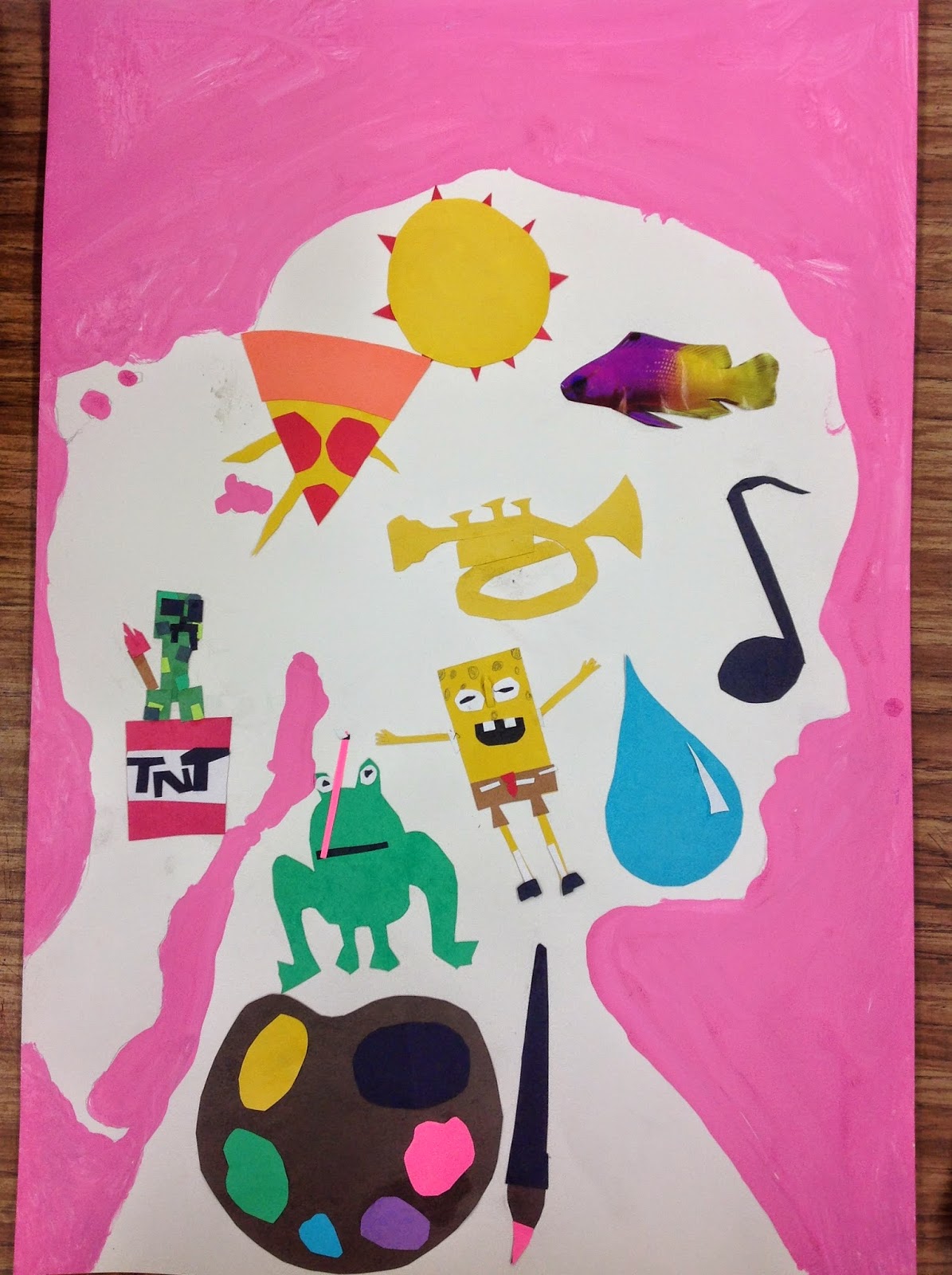 The Artsy Fartsy Art Room: Identity Silhouettes with 6th Grade