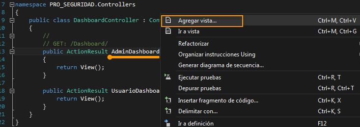 Agregar vistas ASP.NET MVC - Fase IV Agregar vistas ASP.NET MVC - Fase IV