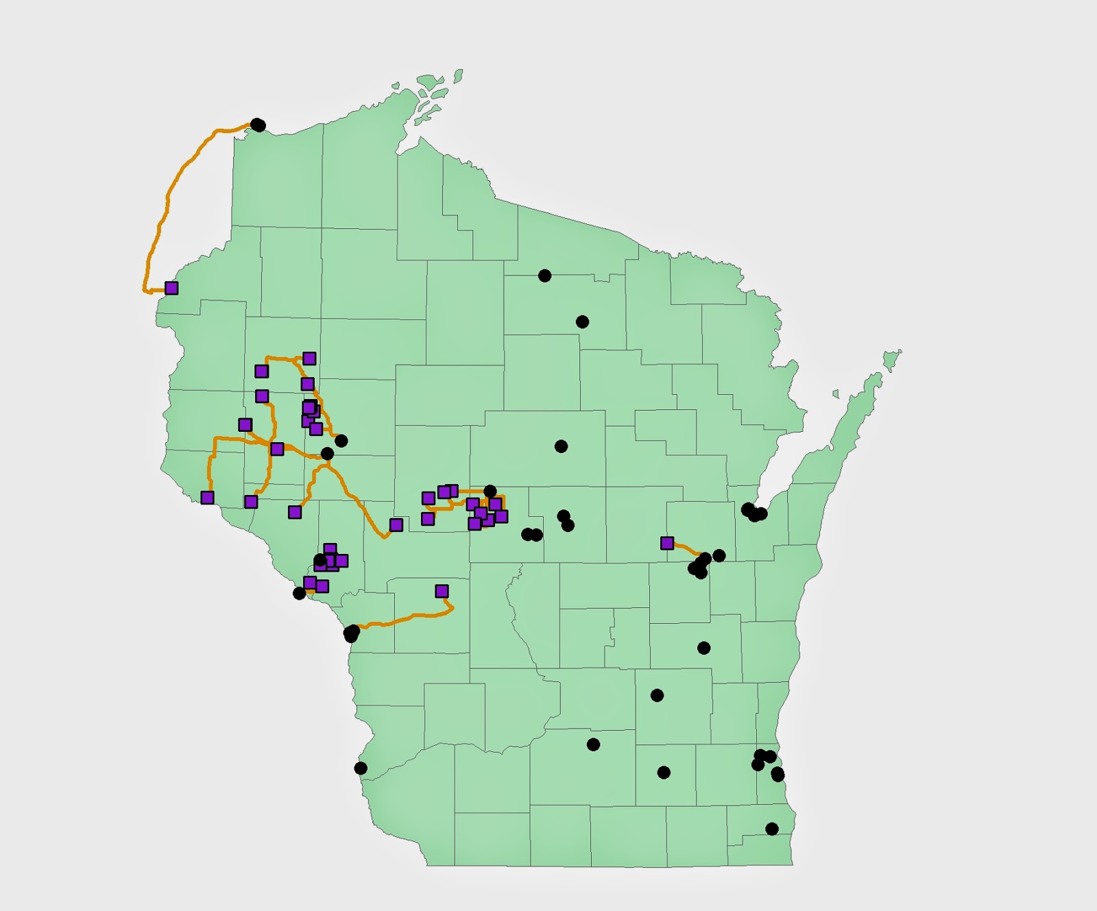 Geography 337 GIS II: Exercise 7: Part 2 - Network Analysis
