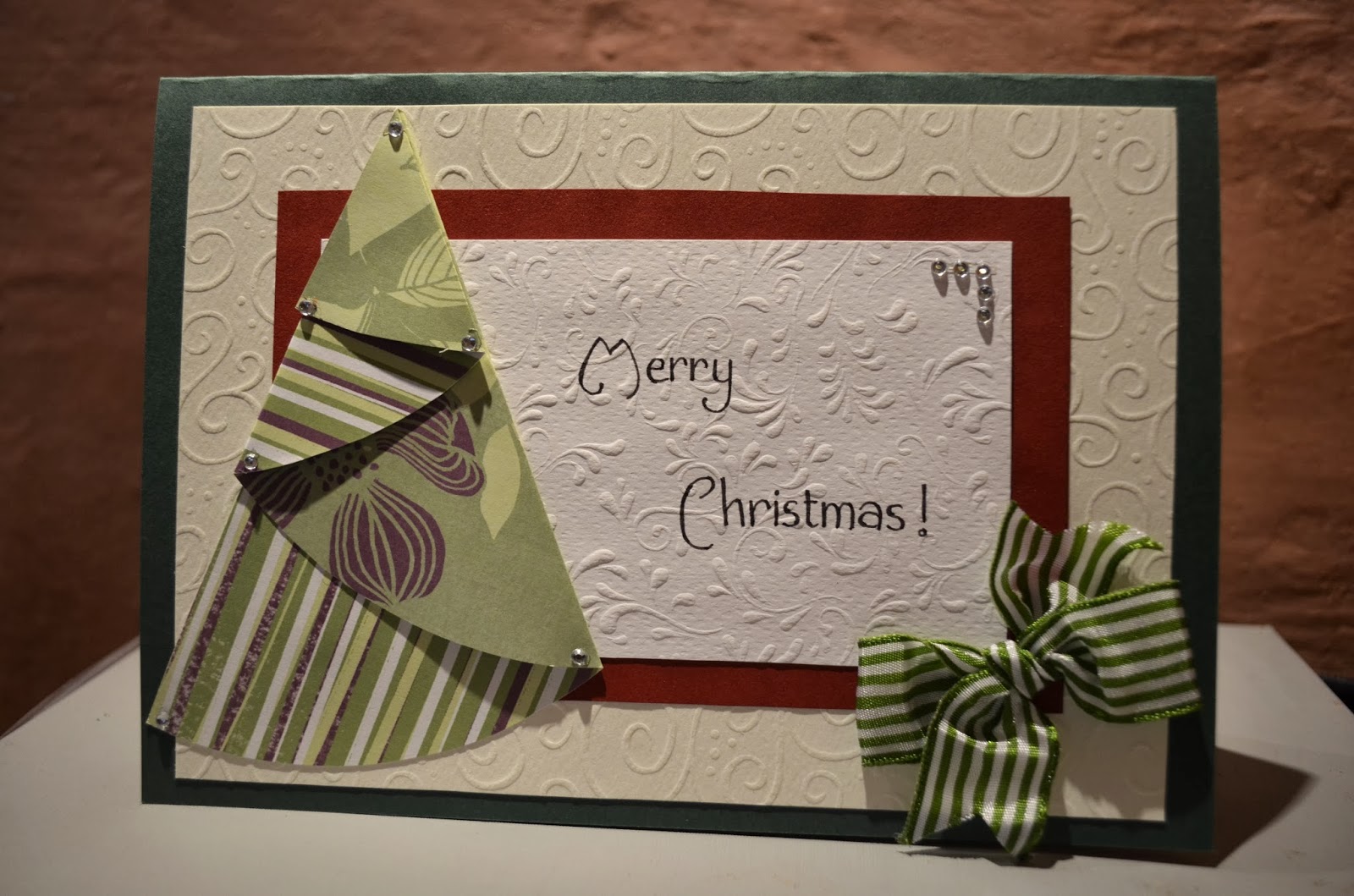 Folded Christmas Tree Card ~ Stuff and Spice